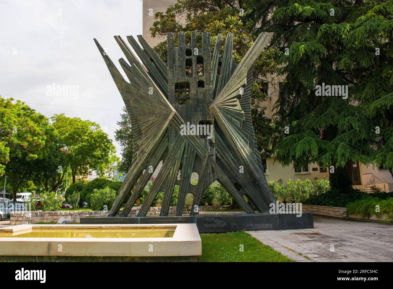 Split, Croatia - May 12th 2023. A Monument to Prisoners and Internees ...
