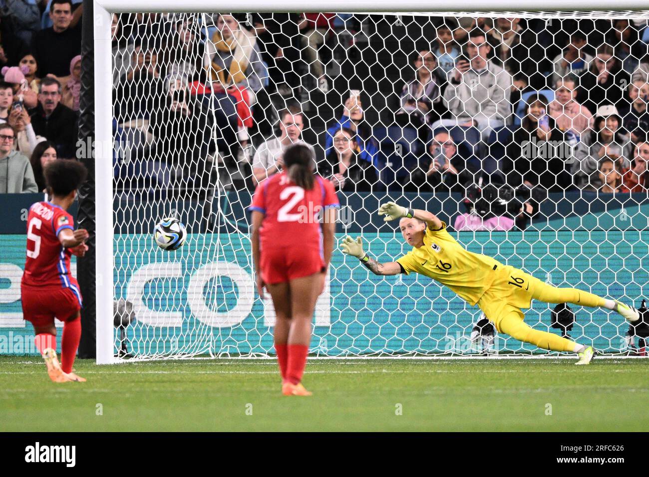 Yomira Pinzon of Panama kick to the goal during the FIFA Women's World ...