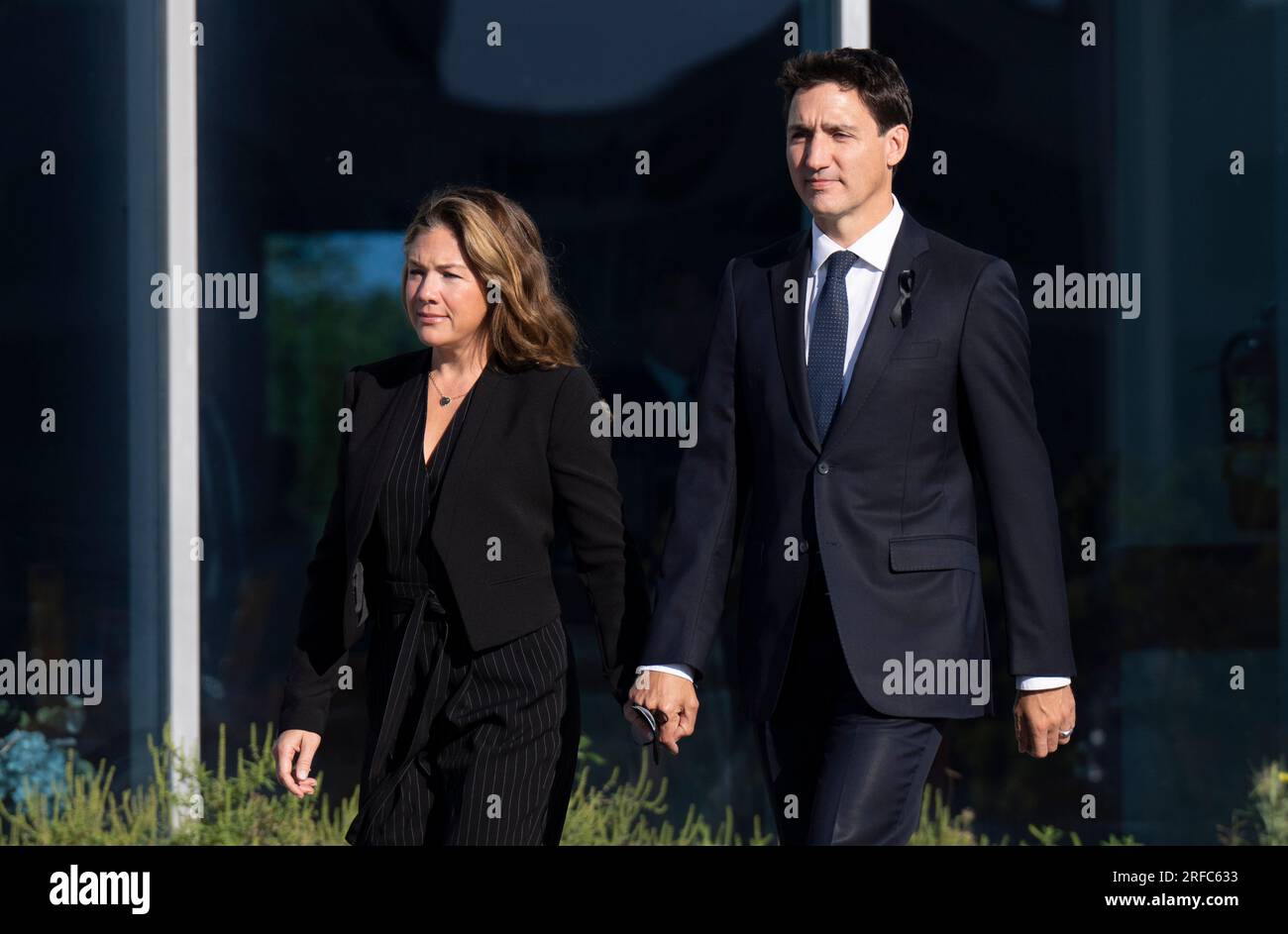 Ottawa, Canada. 16th Sep, 2022. Prime Minister Justin Trudeau and his wife Sophie Grégoire ...