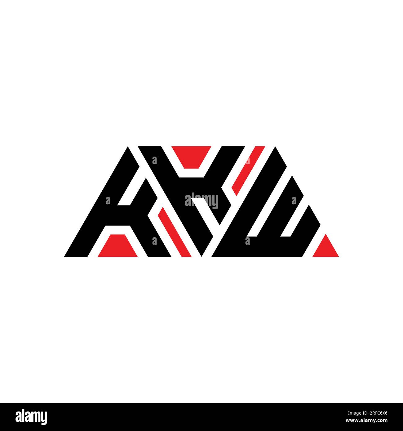 KKW triangle letter logo design with triangle shape. KKW triangle logo ...