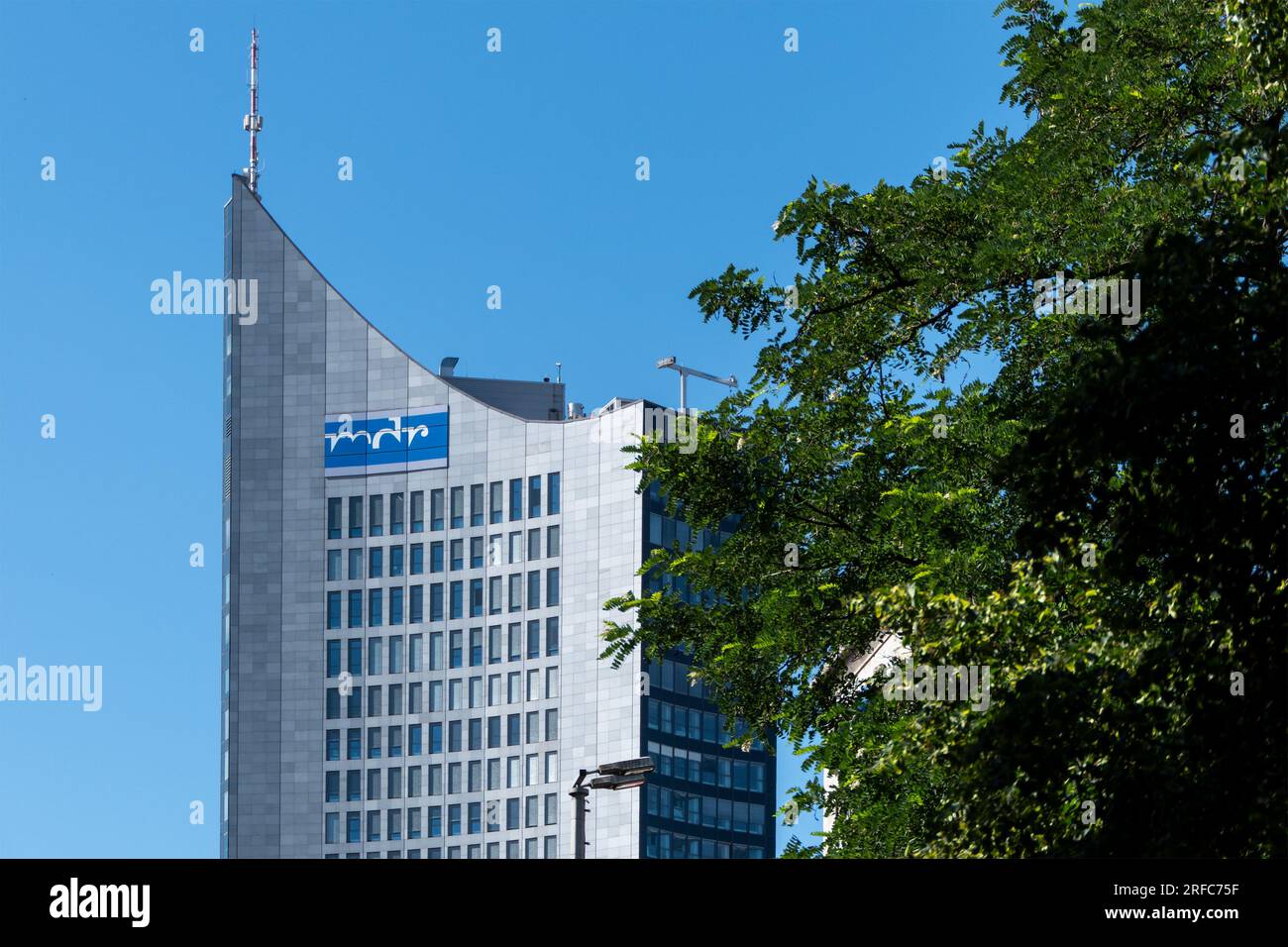 City-Hochhaus in Leipzig, Germany, also known as MDR-Turm And Panorama ...