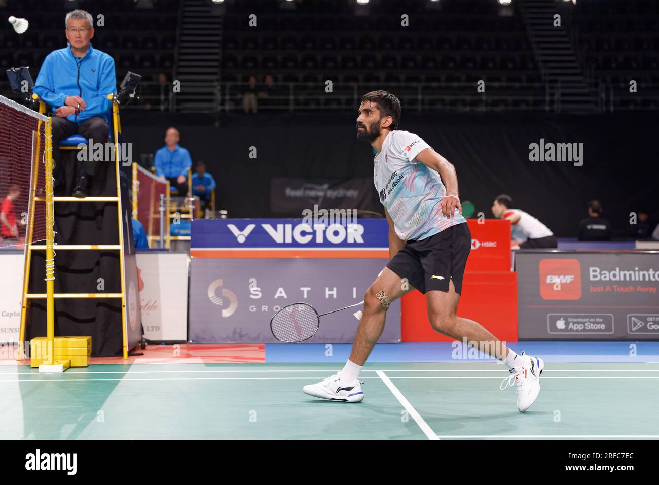 Sydney, Australia. 02nd Aug, 2023. Kidambi Srikanth of India in action ...
