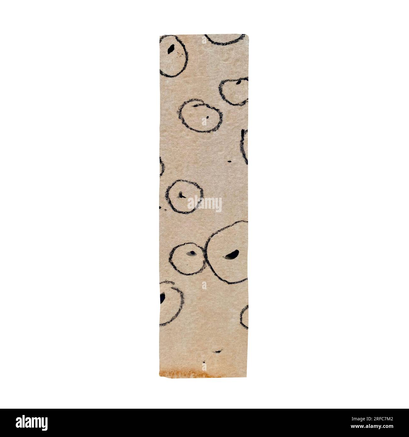 Capital letter I cut out paper alphabet Stock Photo - Alamy