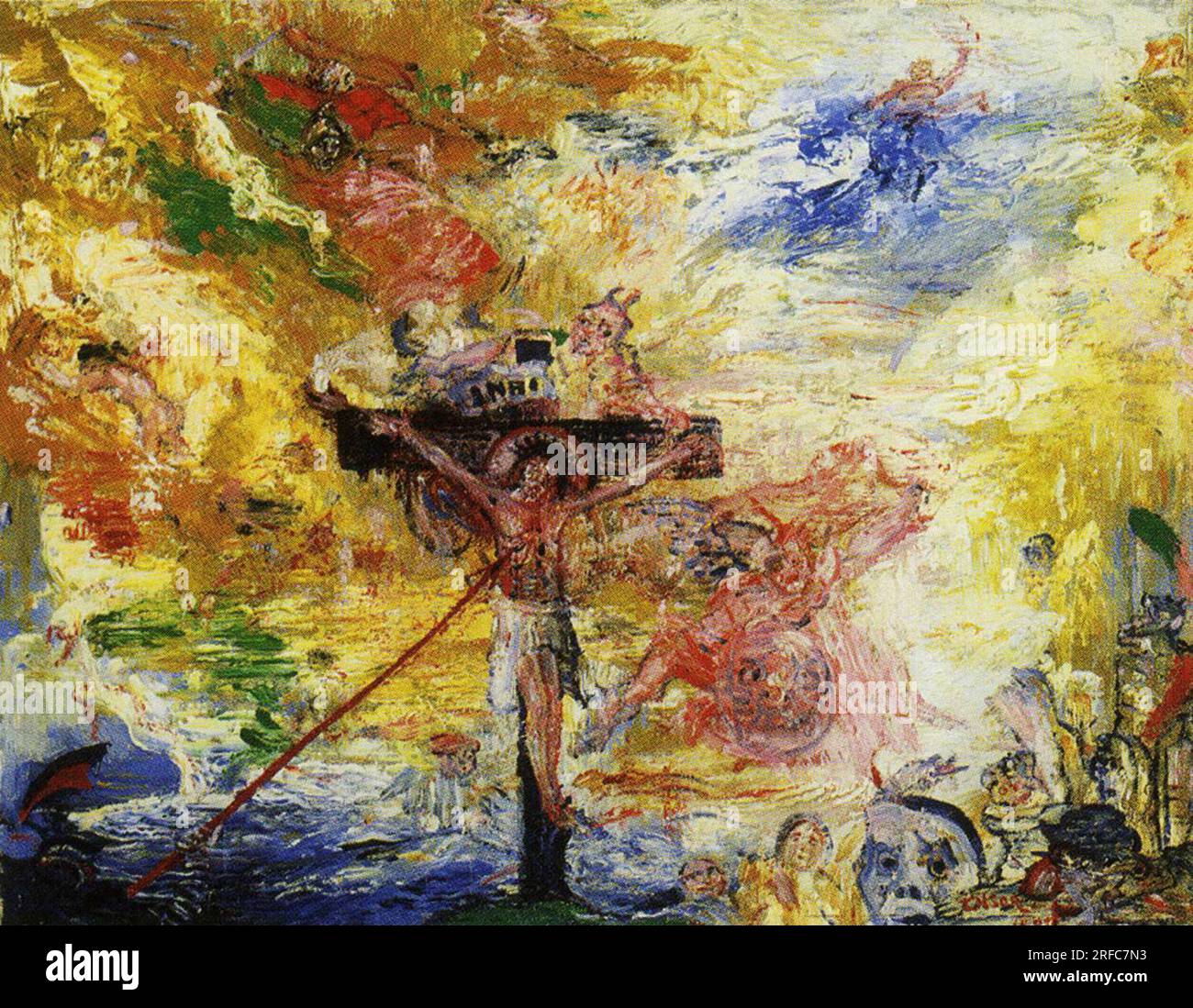 Le Christ tourmenté (Christ Tormented) 1888 by James Ensor Stock Photo ...