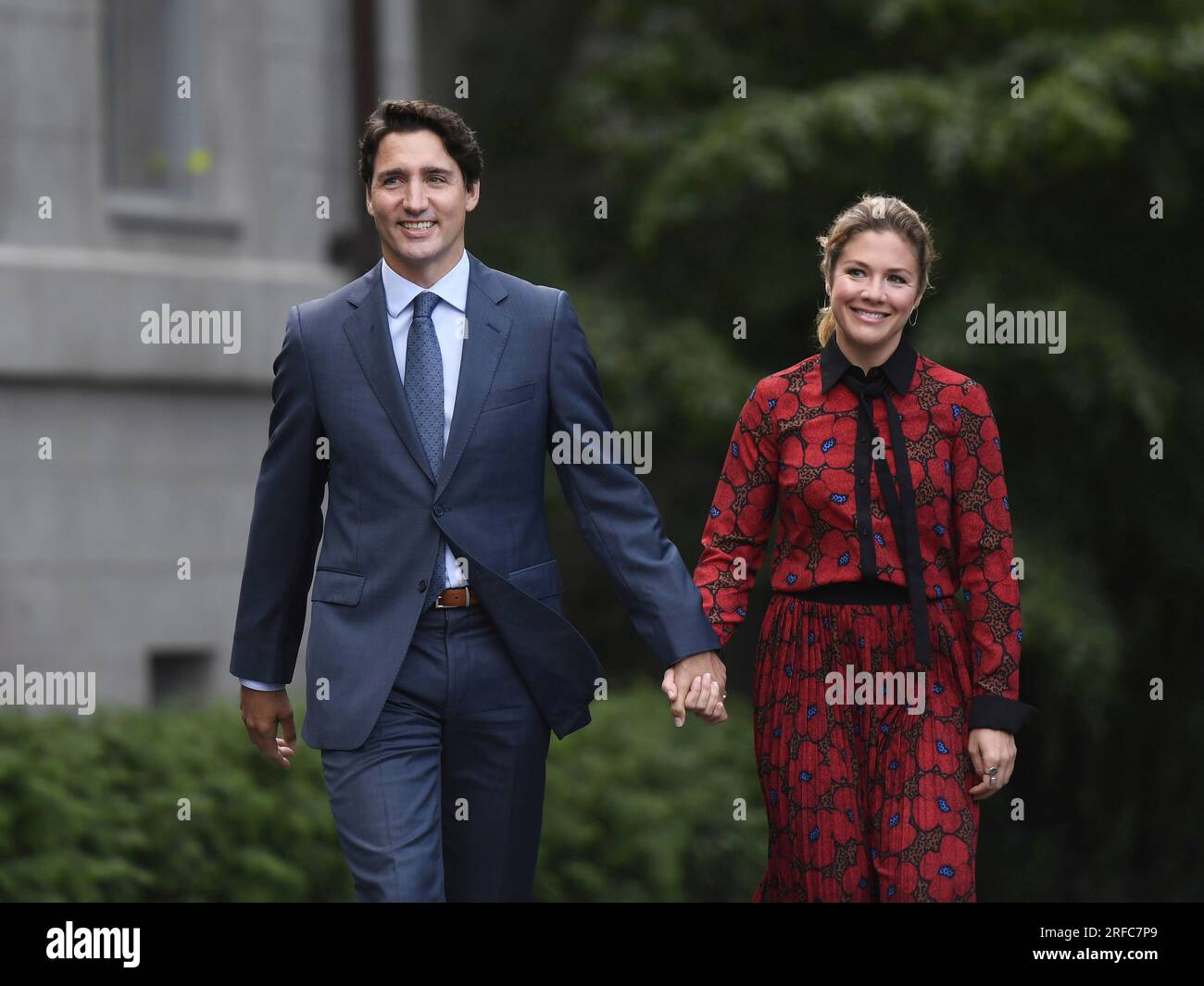 FILE - Canada's Prime Minister Justin Trudeau and his wife, Sophie ...