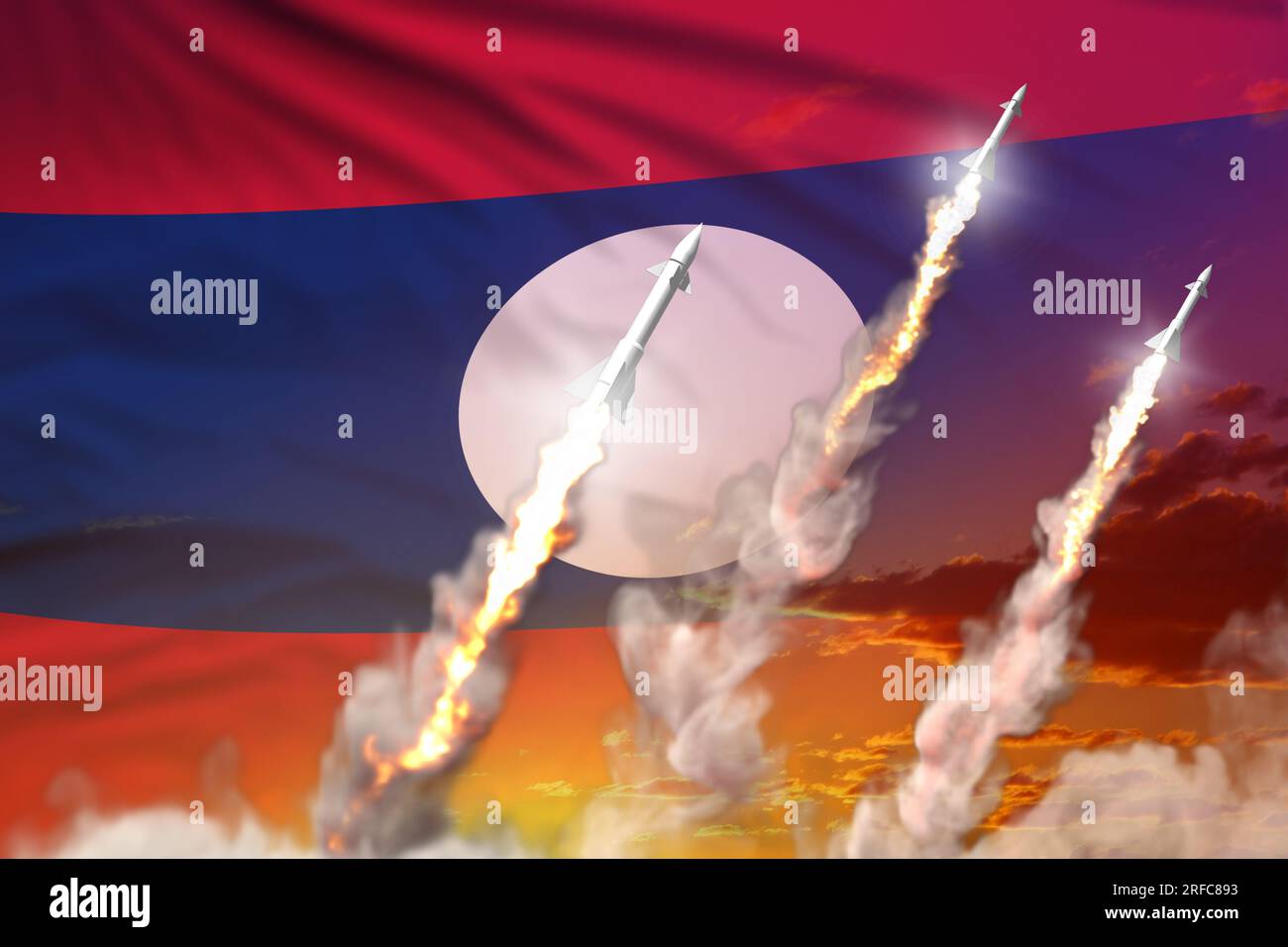 Lao People Democratic Republic supersonic missile launch - modern ...