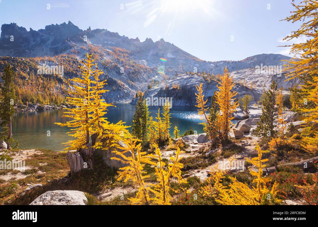 Beautiful Alpine lakes wilderness area in Washington, USA Stock Photo ...