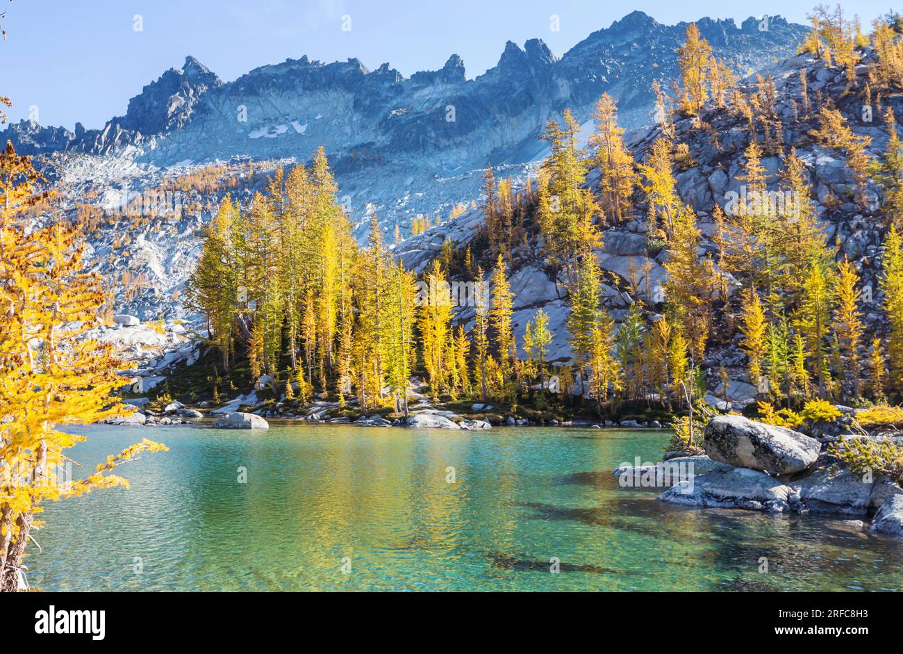 Beautiful Alpine lakes wilderness area in Washington, USA Stock Photo ...