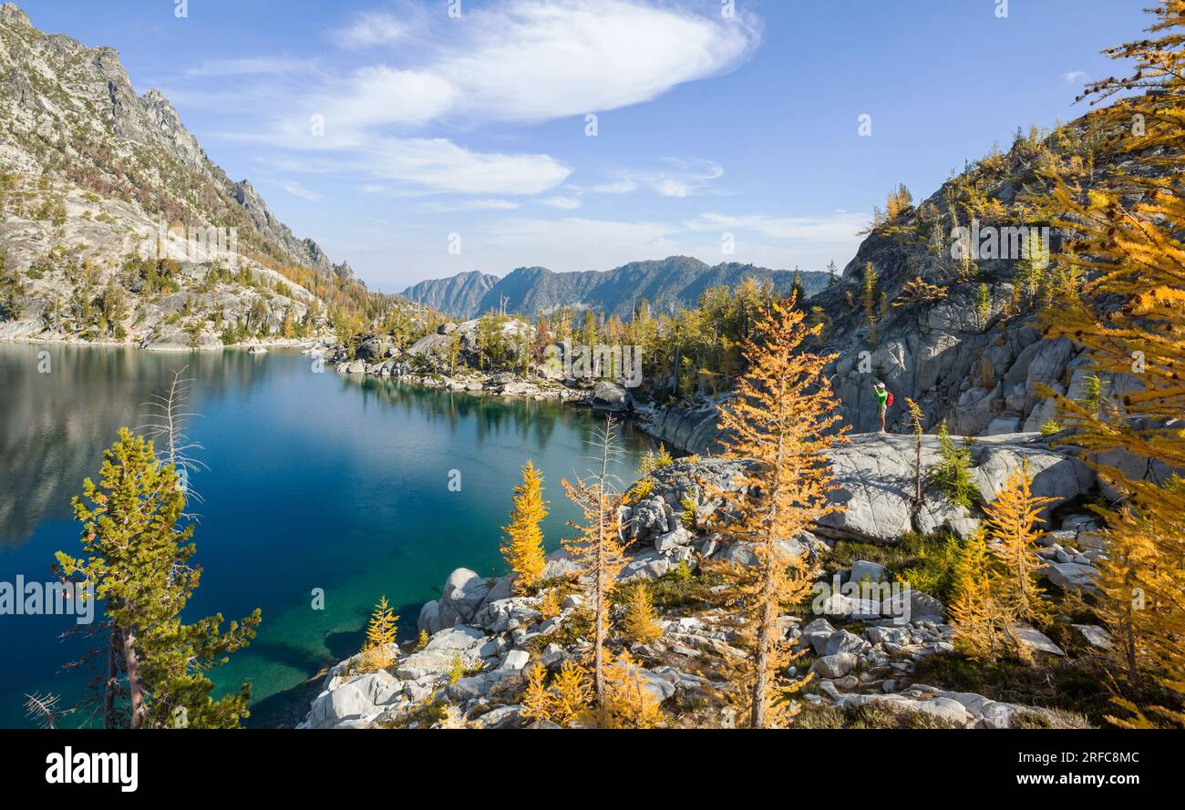 Beautiful Alpine lakes wilderness area in Washington, USA Stock Photo ...