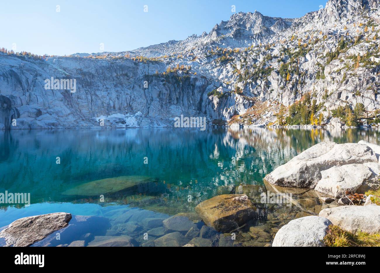 Beautiful Alpine lakes wilderness area in Washington, USA Stock Photo ...