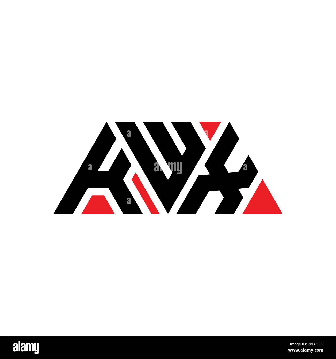 KWX triangle letter logo design with triangle shape. KWX triangle logo ...