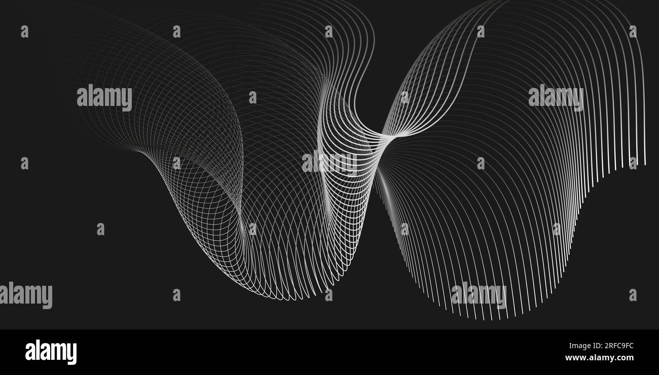 Abstract dark background with white lines. Background blur for ...