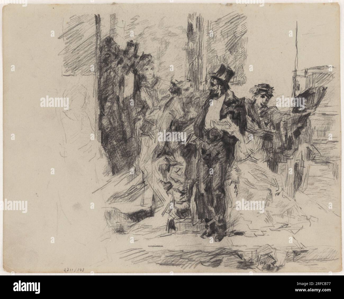 A l'aube between circa 1880 and circa 1885 by James Ensor Stock Photo ...