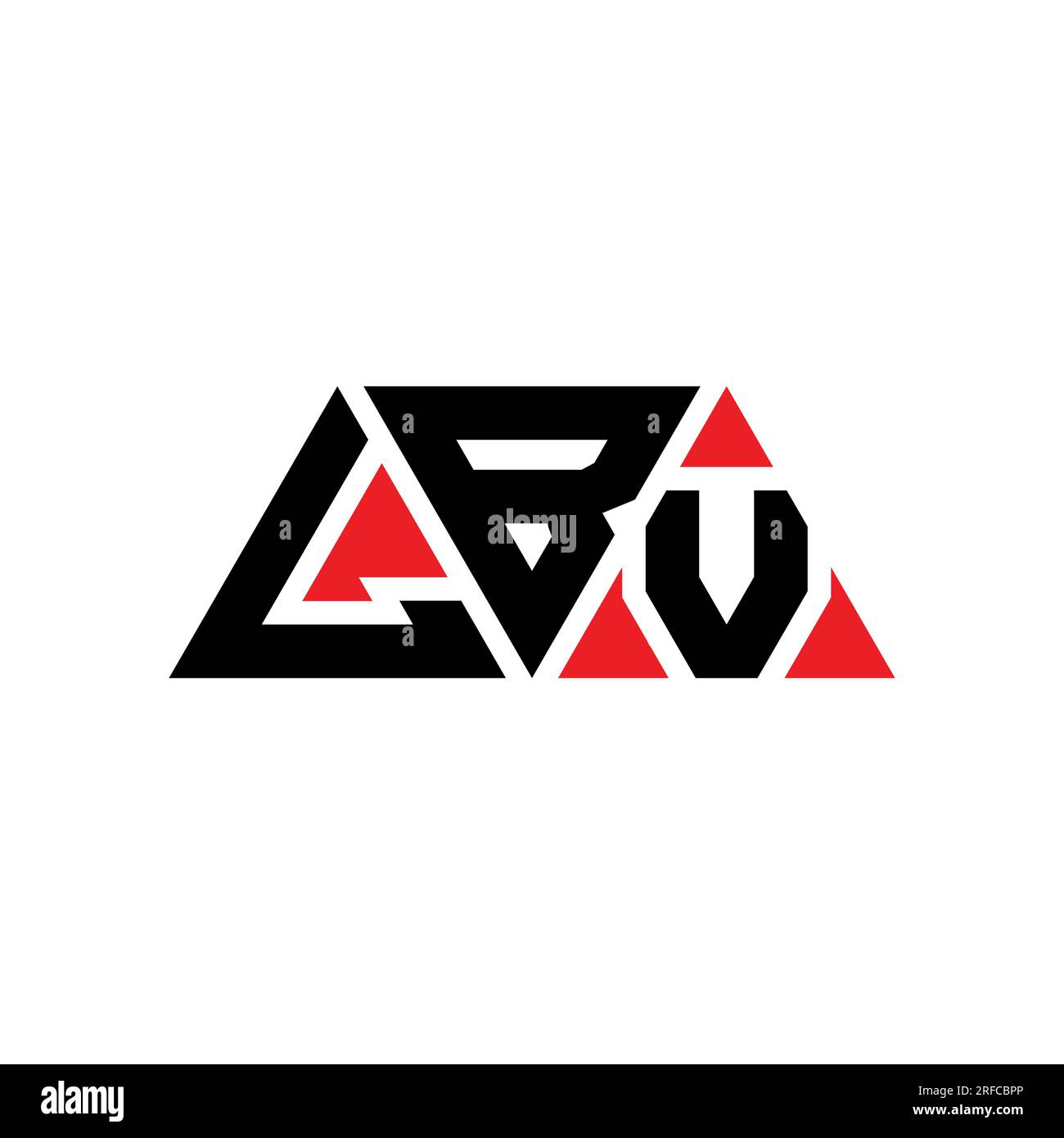 LBV triangle letter logo design with triangle shape. LBV triangle logo ...