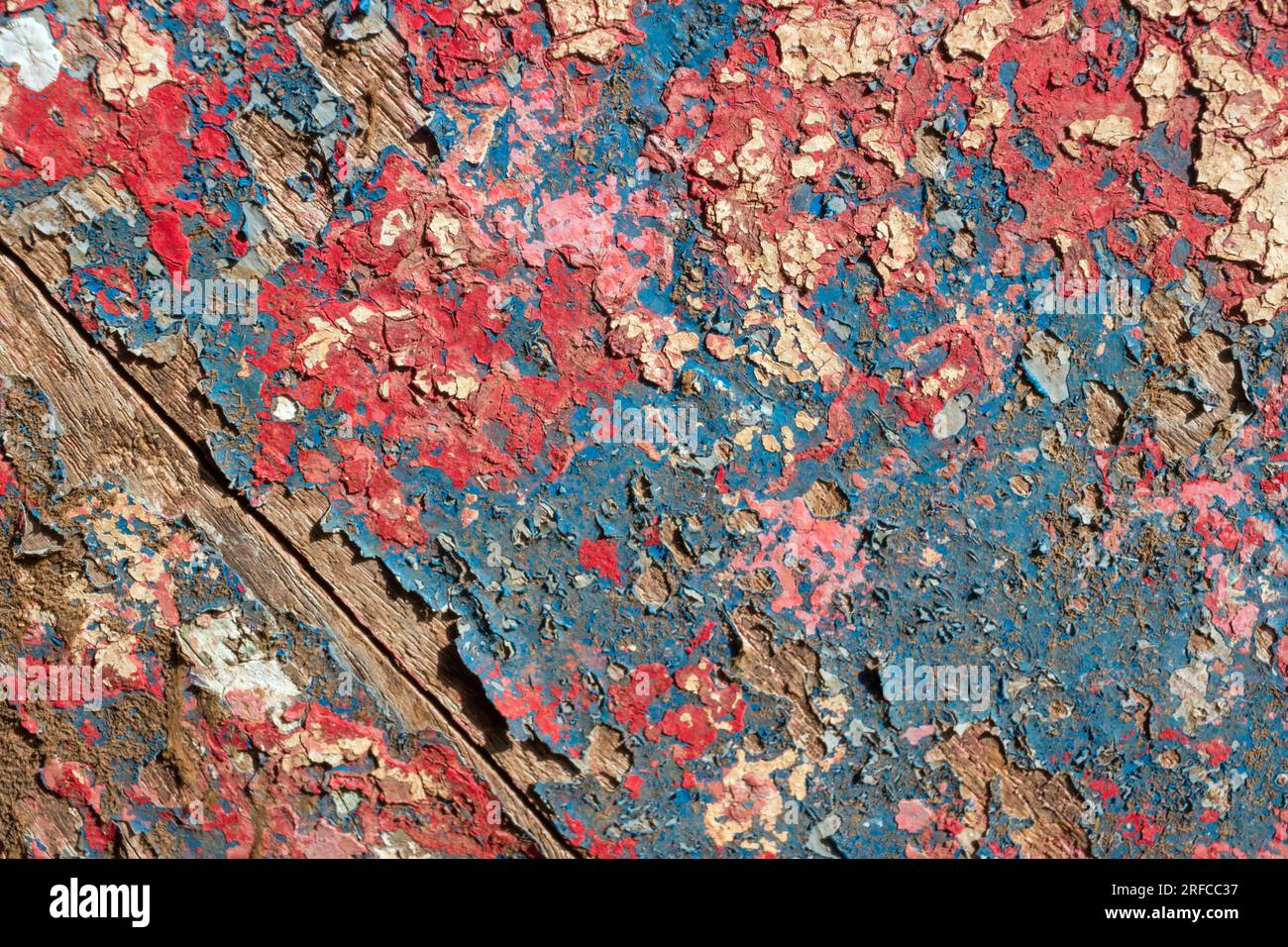 Close up abstract images of colourful boat hulls, Morston Quay, North ...