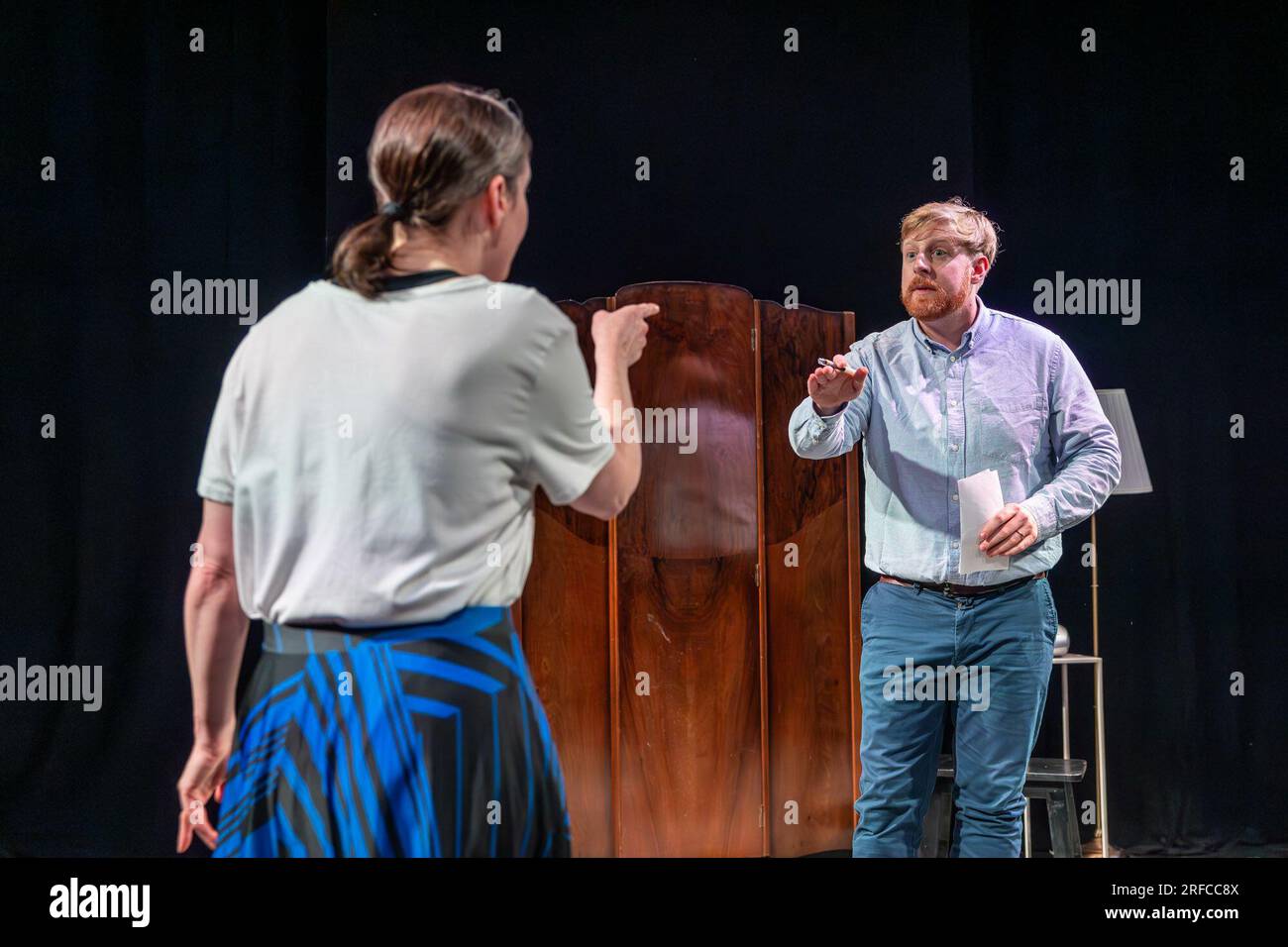 Edinburgh, United Kingdom. 02 August, 2023 Pictured: L to R Charlotte ...