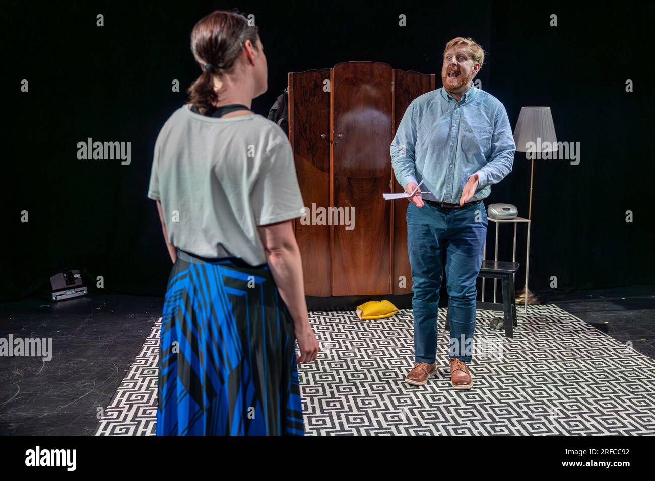 Edinburgh, United Kingdom. 02 August, 2023 Pictured: L to R Charlotte ...