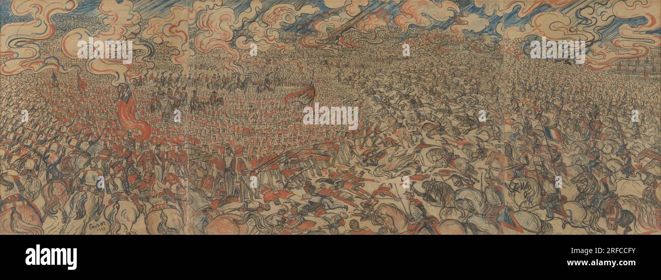 The cuirassiers of Waterloo 1891 by James Ensor Stock Photo - Alamy