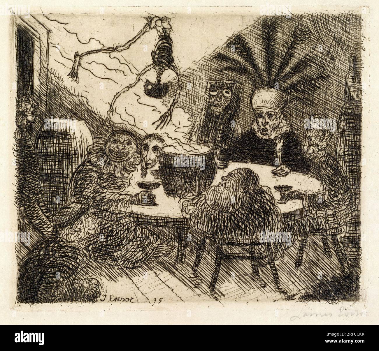 King Pest 1895 by James Ensor Stock Photo - Alamy