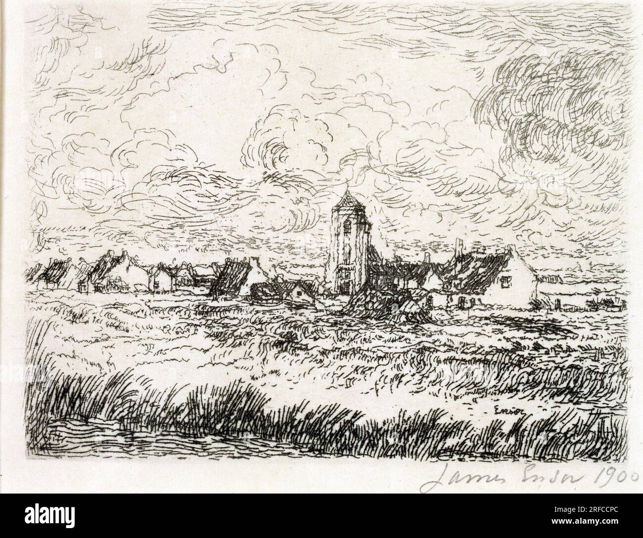 Little View of Mariakerke 1900 by James Ensor Stock Photo - Alamy