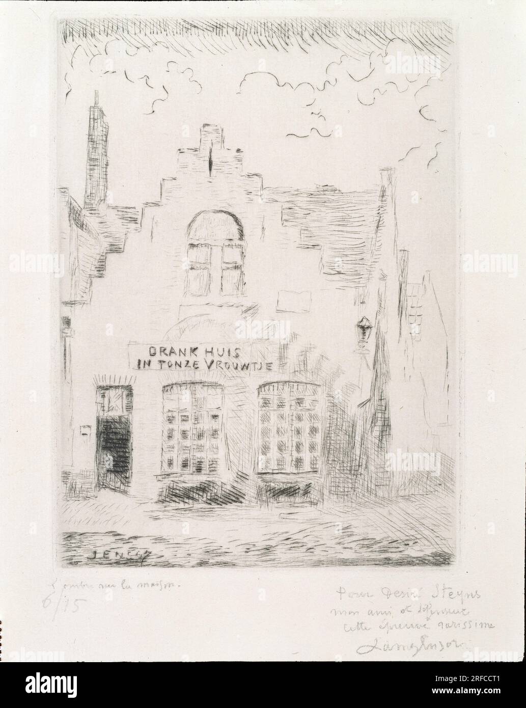 The Shadow on the House 1933 by James Ensor Stock Photo - Alamy