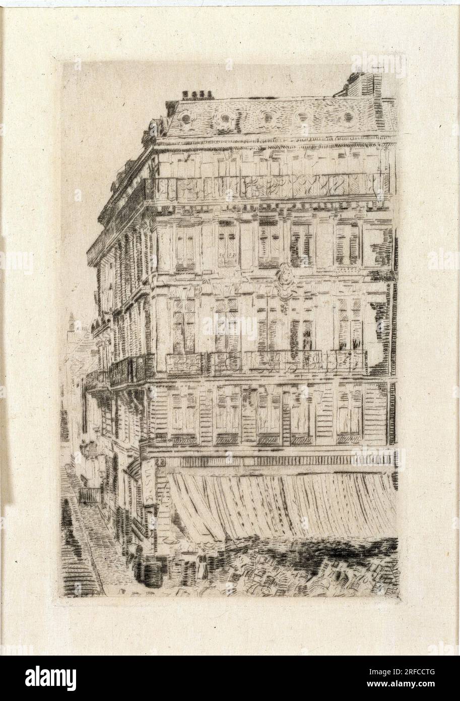 House on the boulevard Anspach 1888 by James Ensor Stock Photo - Alamy