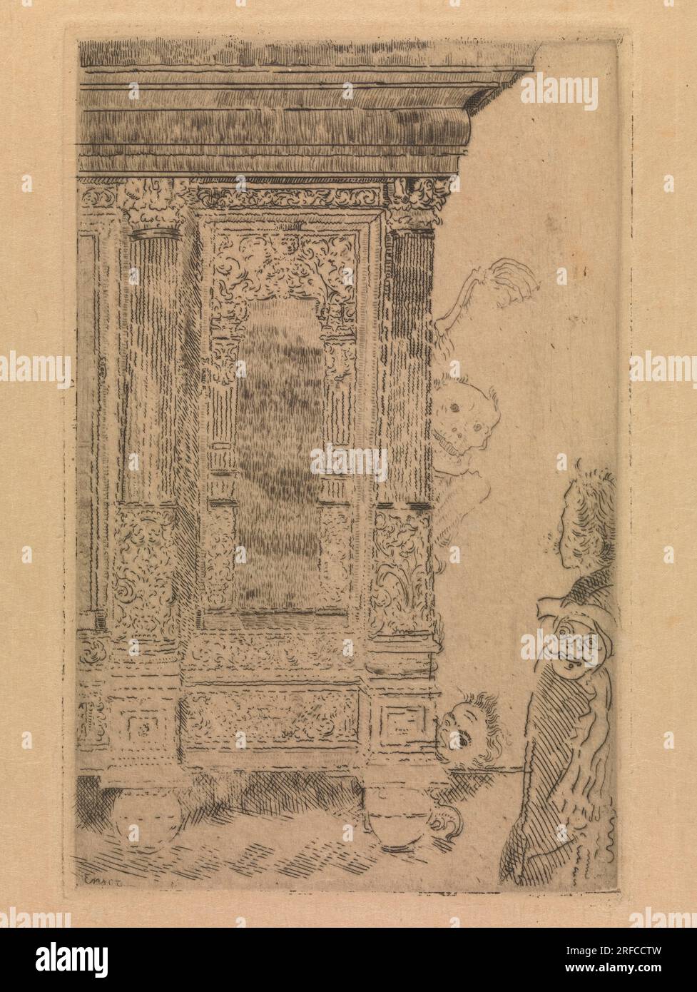 The Haunted Furniture 1888 by James Ensor Stock Photo - Alamy