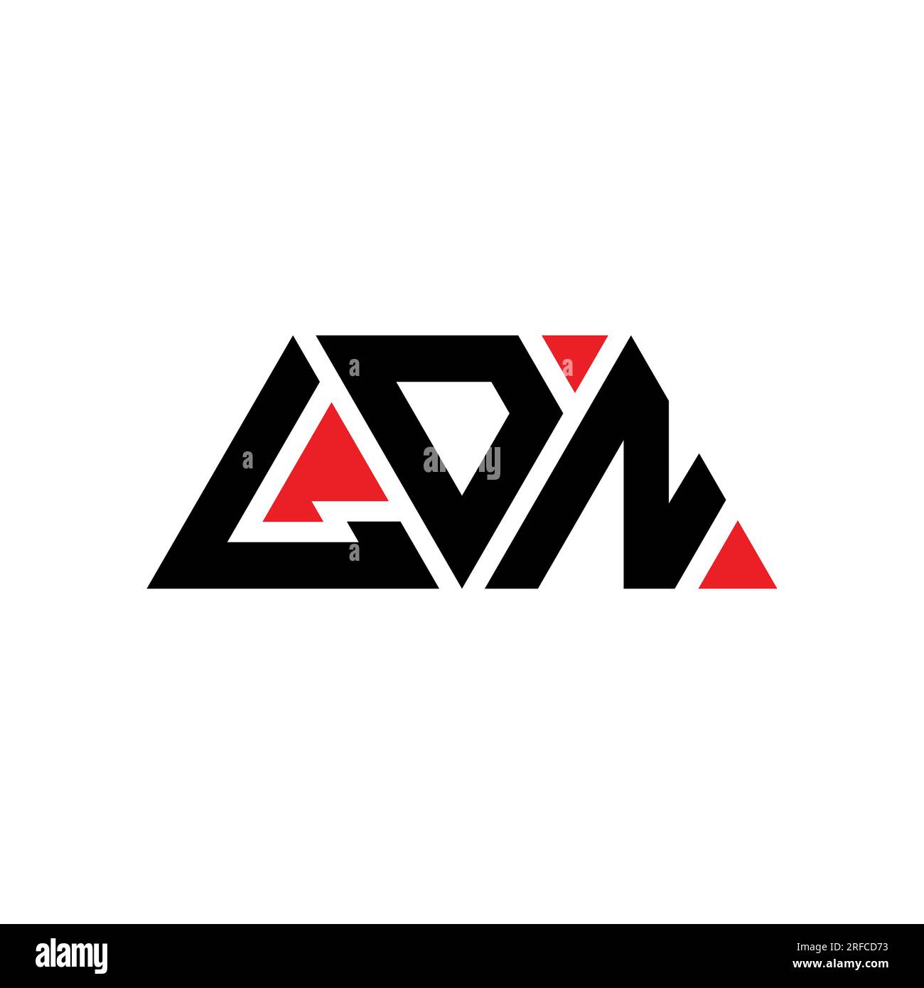 LDN triangle letter logo design with triangle shape. LDN triangle logo ...