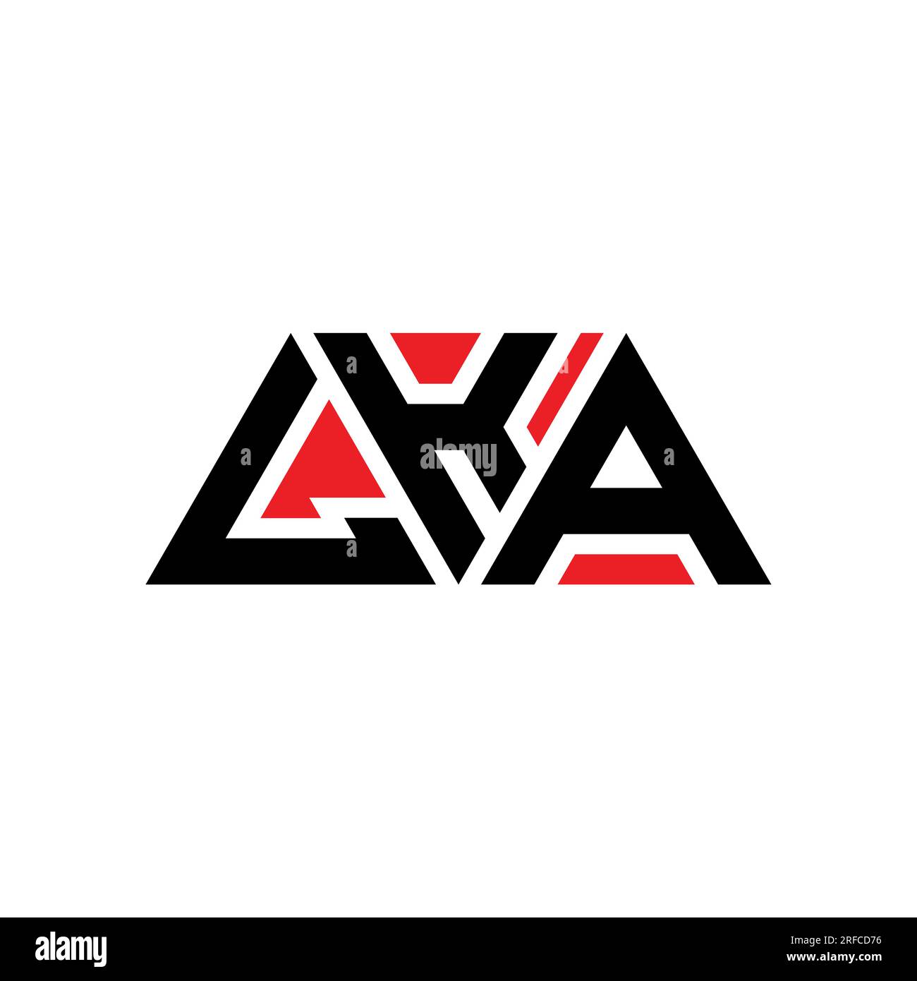 LKA triangle letter logo design with triangle shape. LKA triangle logo ...