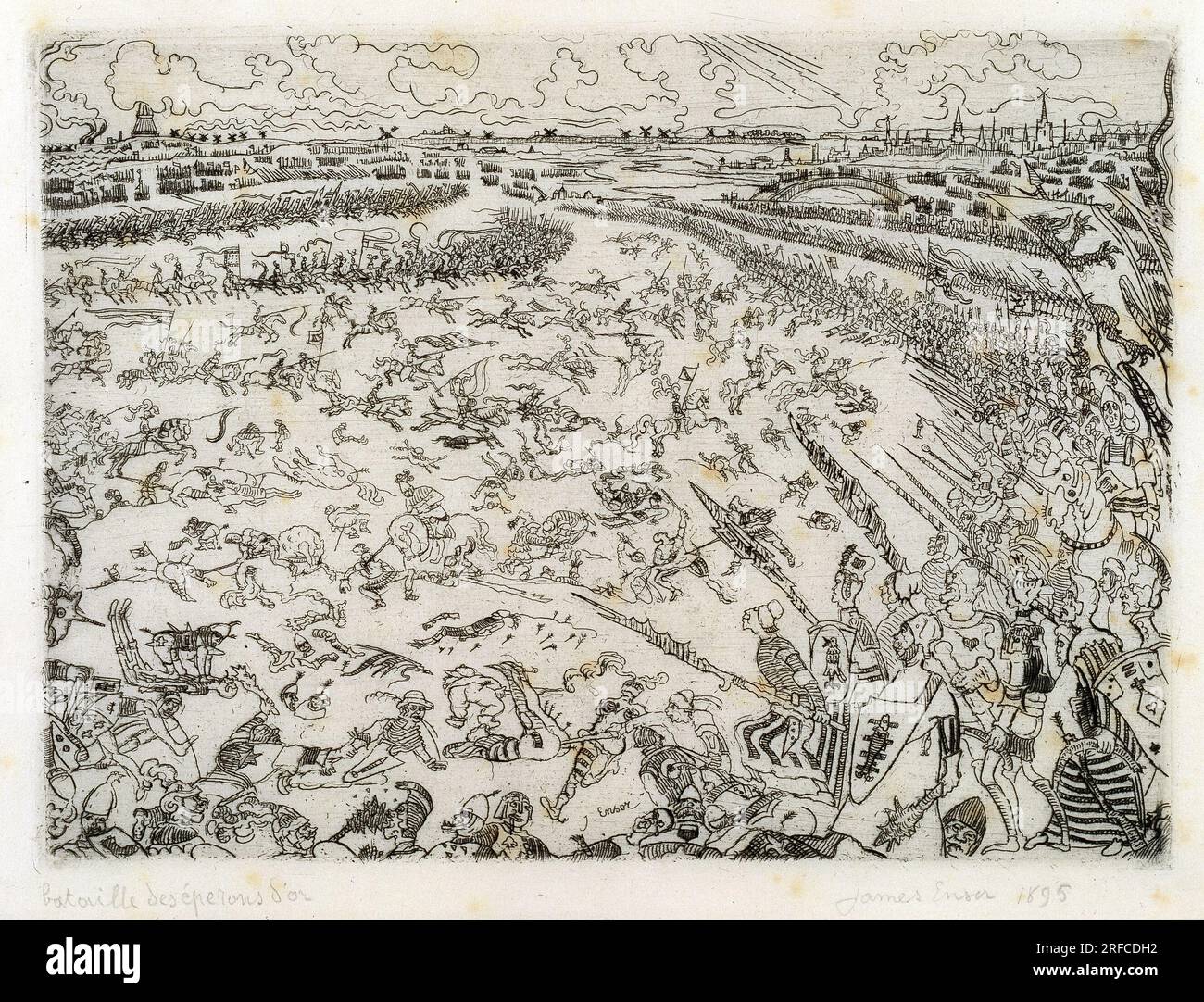 Battle of the golden spurs hi-res stock photography and images - Alamy