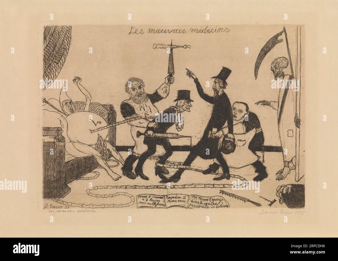 The Bad Doctors 1895 by James Ensor Stock Photo - Alamy