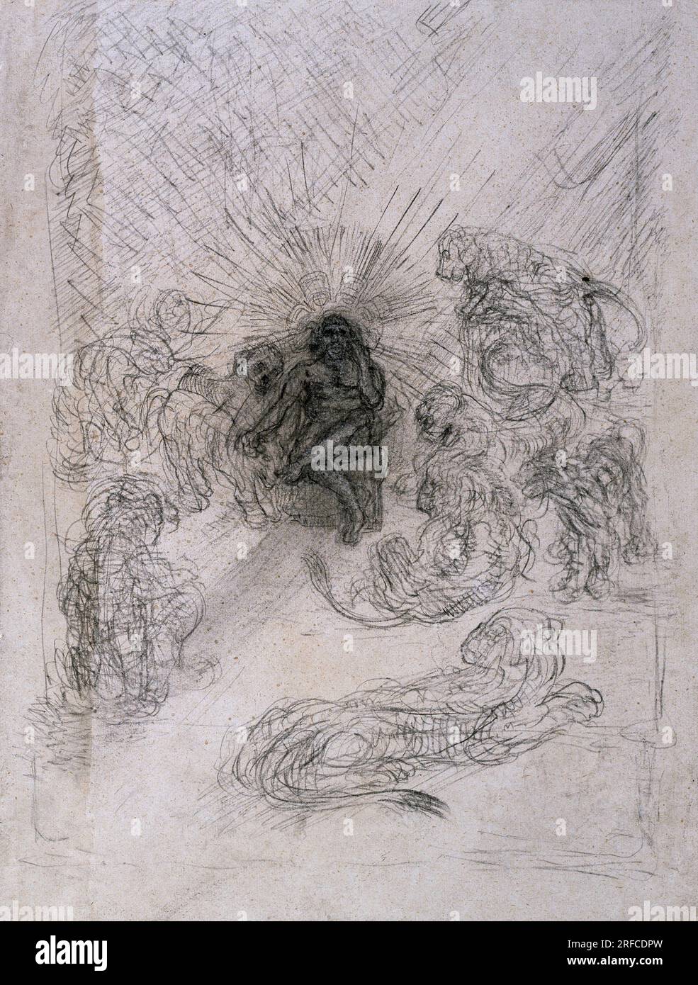 Daniel in the Lion's Den between circa 1885 and circa 1886 by James ...