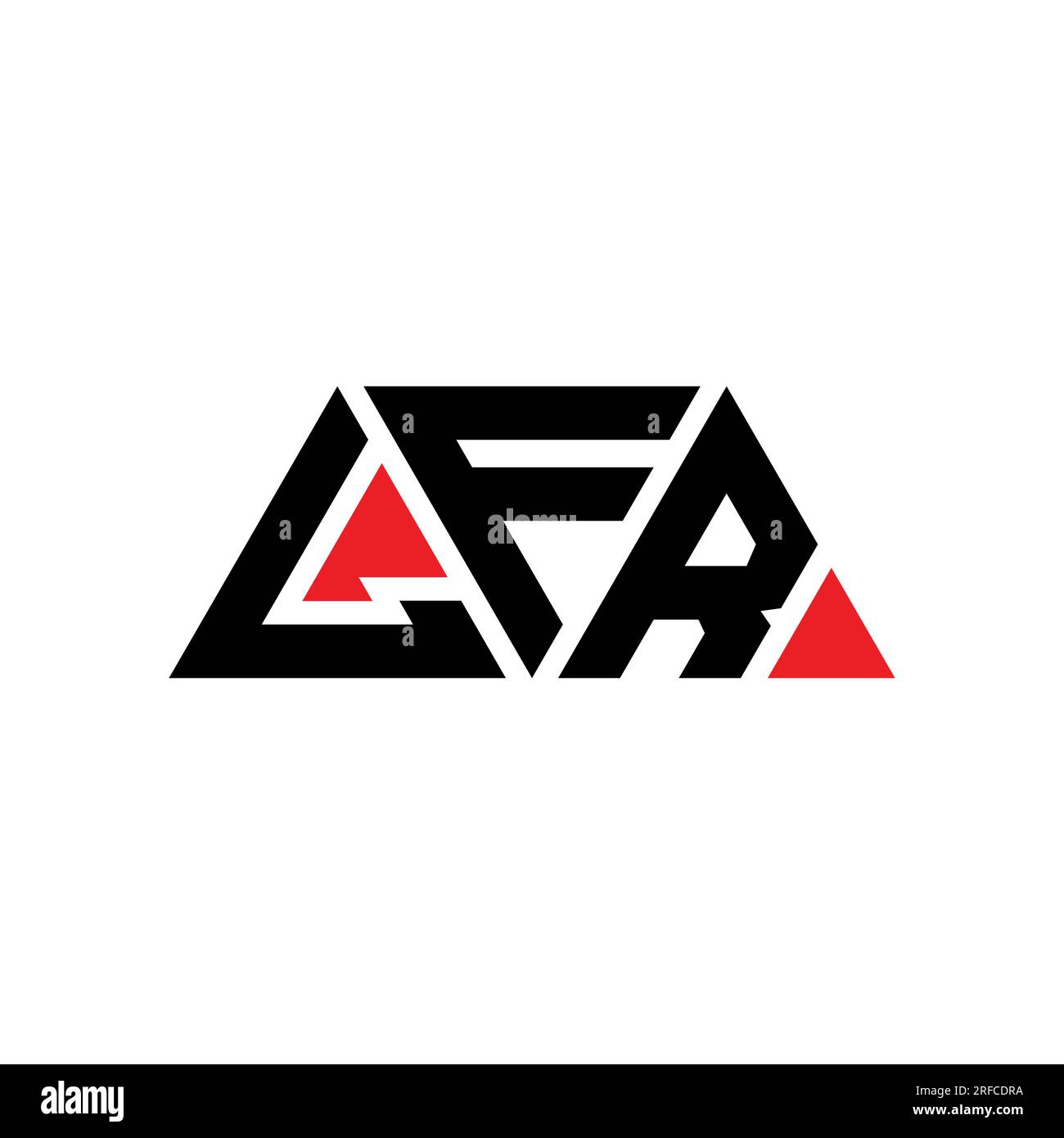 LFR triangle letter logo design with triangle shape. LFR triangle logo ...