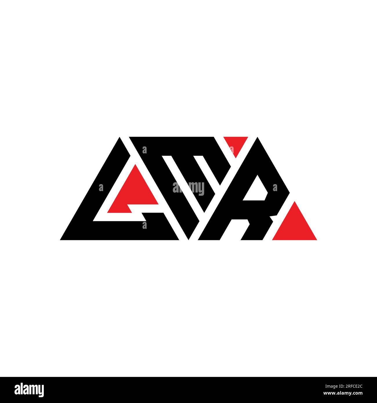 LMR triangle letter logo design with triangle shape. LMR triangle logo ...