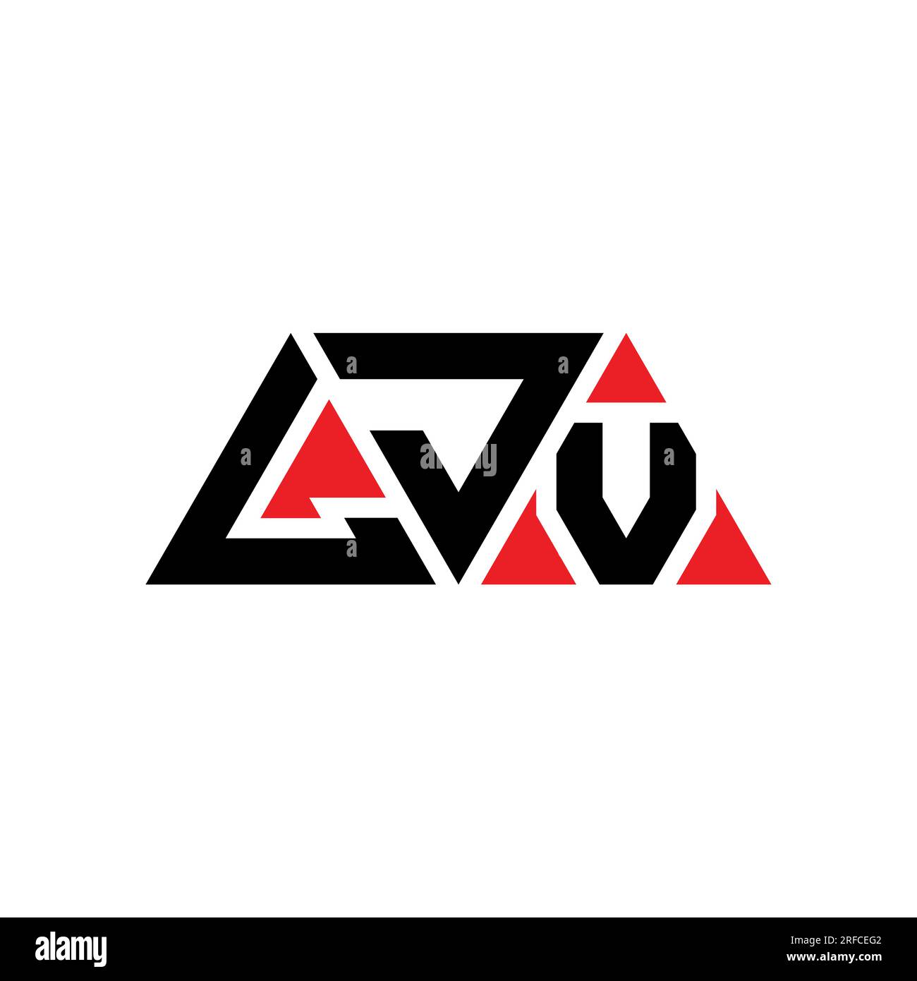 LJV triangle letter logo design with triangle shape. LJV triangle logo ...