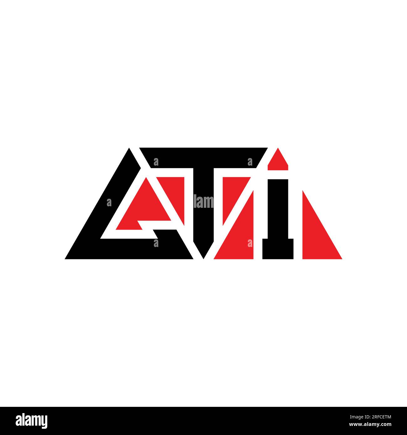LTI triangle letter logo design with triangle shape. LTI triangle logo ...
