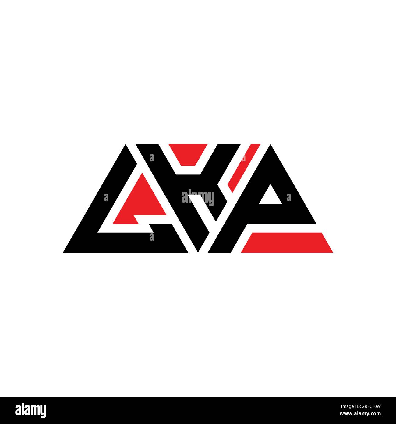 LKP triangle letter logo design with triangle shape. LKP triangle logo ...