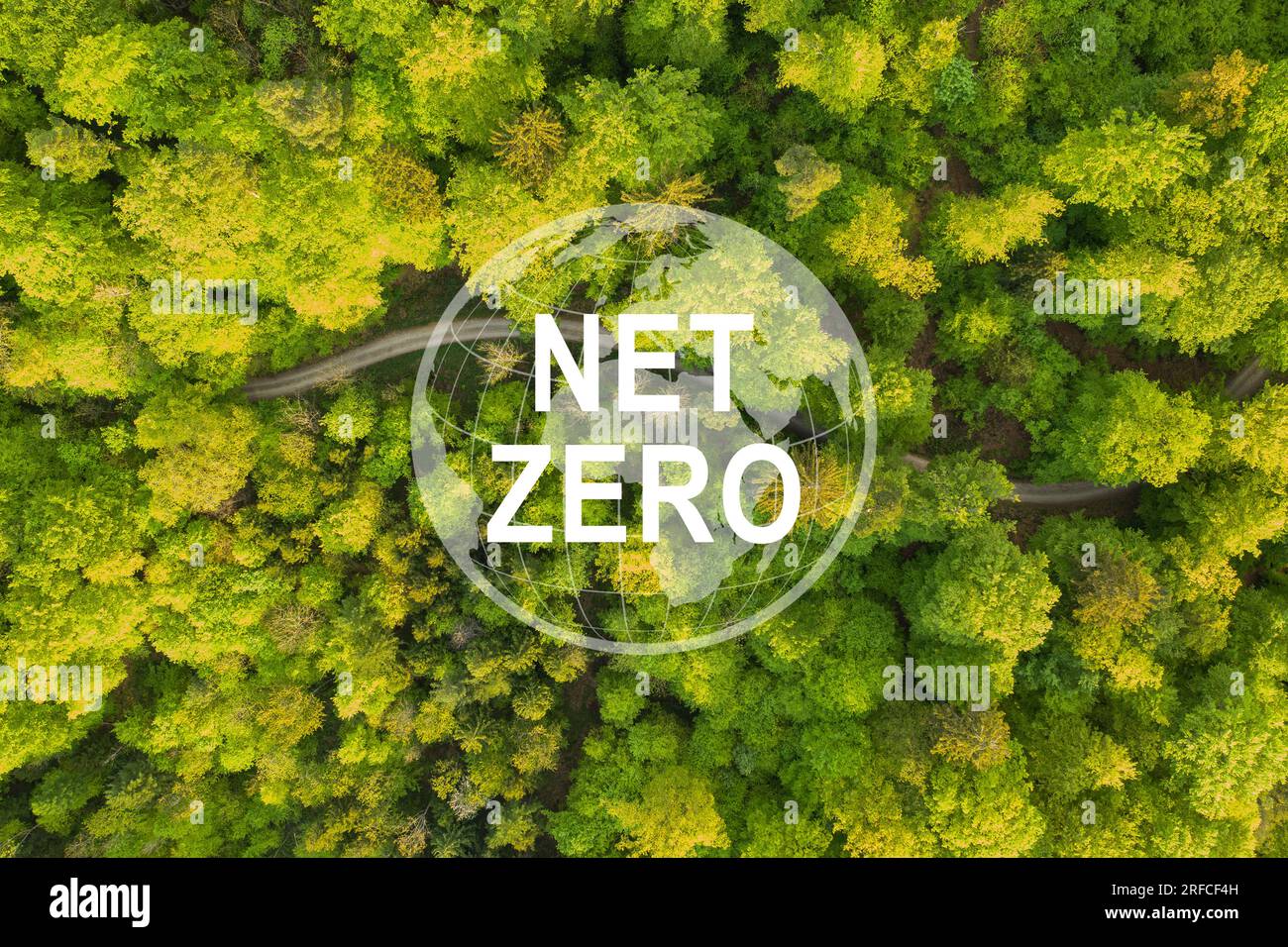Net Zero 2050 Carbon Neutral and Net Zero Concept natural environment A ...