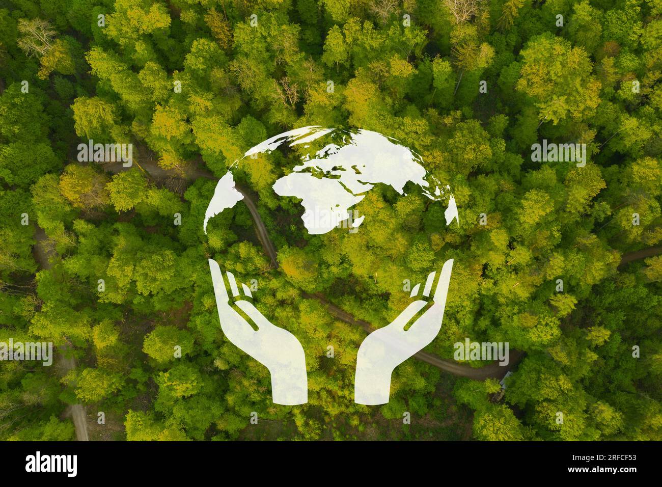 Net Zero 2050 Carbon Neutral and Net Zero Concept natural environment A ...