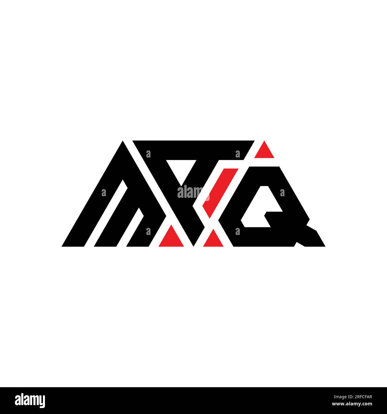 MAQ triangle letter logo design with triangle shape. MAQ triangle logo design monogram. MAQ ...