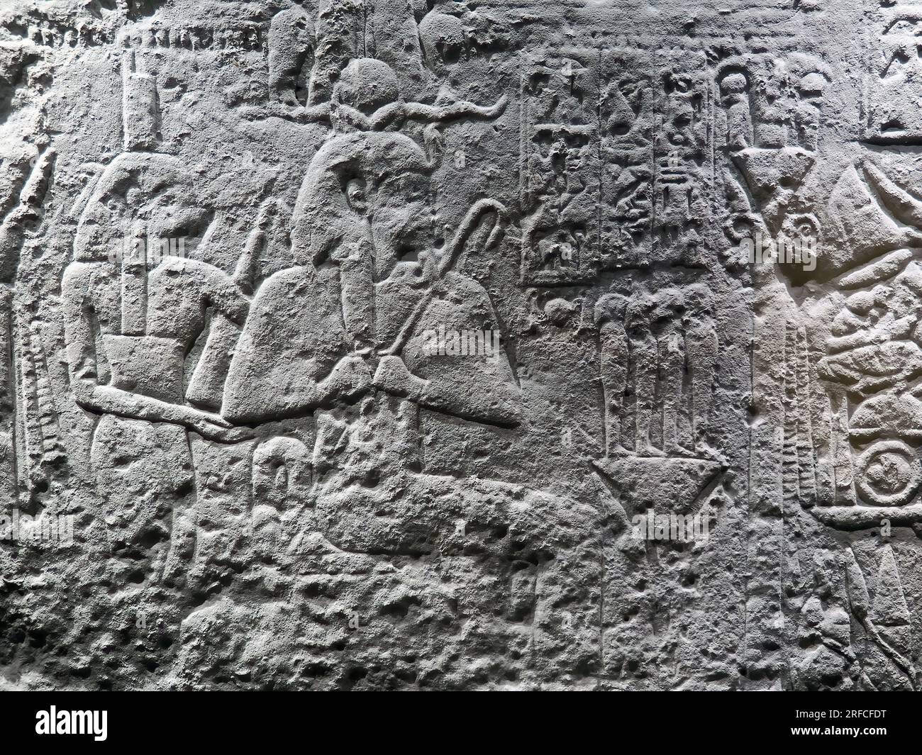 Relief fragment depicting Osiris, Ancient Egypt exhibition, Museum of ...