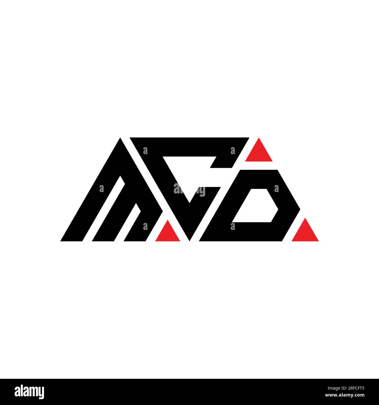 MCD triangle letter logo design with triangle shape. MCD triangle logo ...
