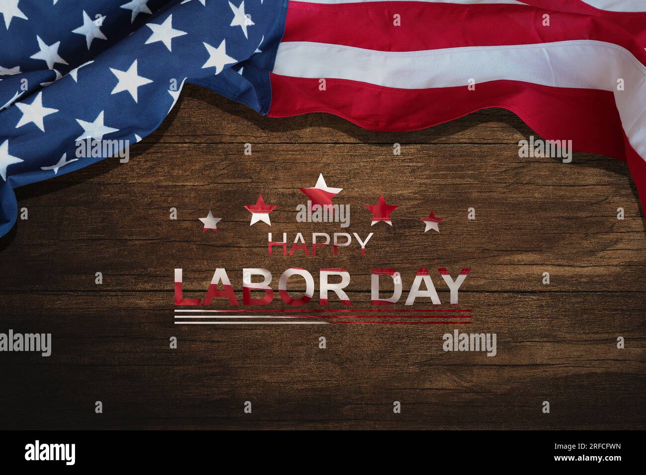 Happy Labor day banner, American patriotic background Stock Photo - Alamy
