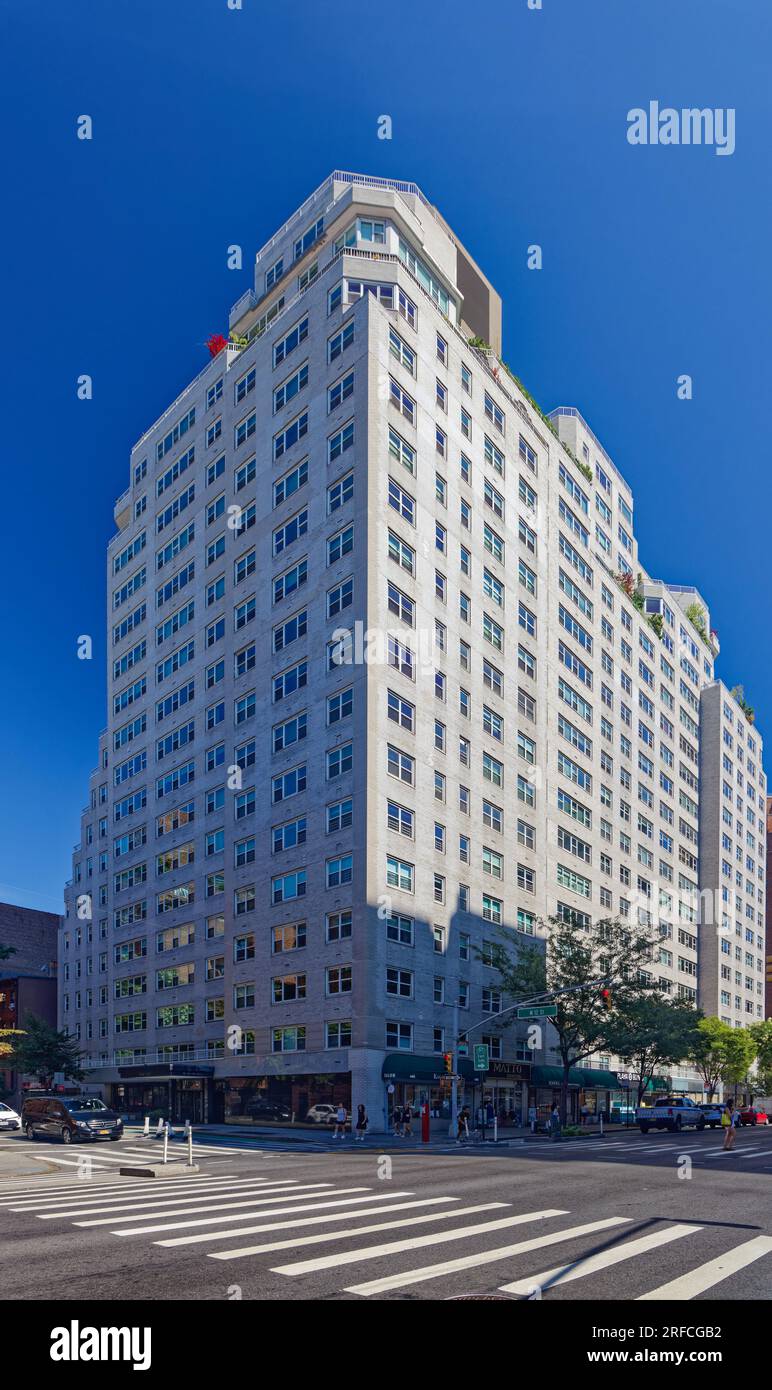 Greenwich Village: The John Adams is a terraced white brick apartment ...