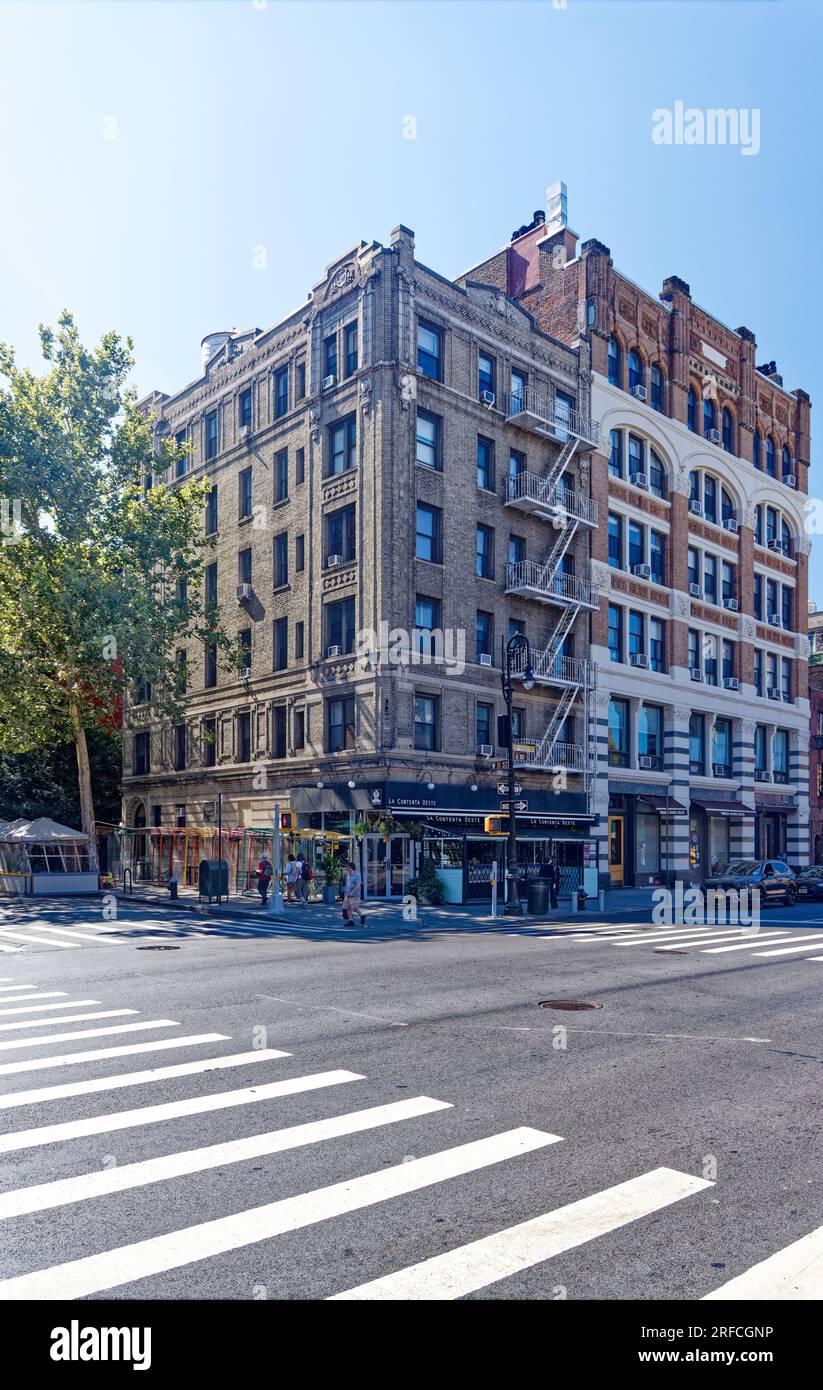 Greenwich Village Landmarks: Side-by-side, 1891 loft building at right ...