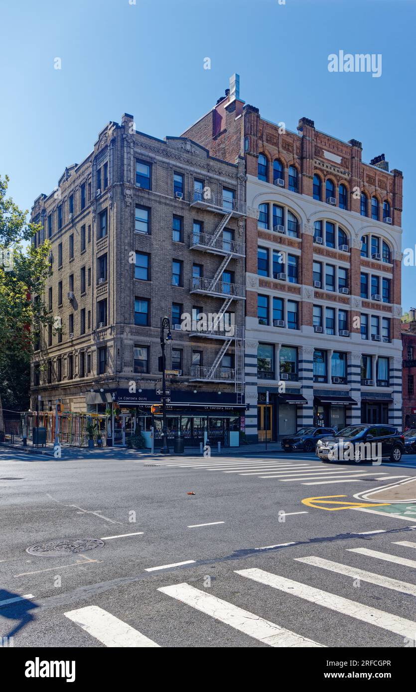 Greenwich Village Landmarks: Side-by-side, 1891 loft building at right ...
