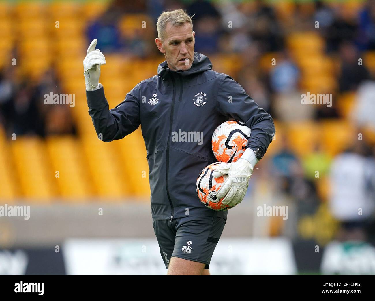 Luton Town goalkeeping coach Kevin Pilkington ahead of the pre-season ...