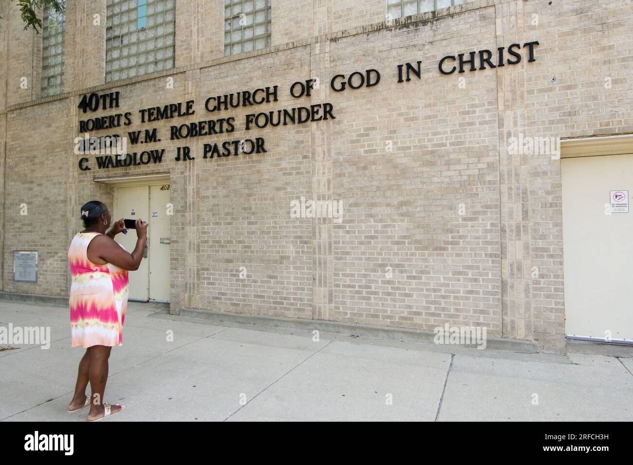 Ethel, whose great-grandmother attended the church comes by to see the ...
