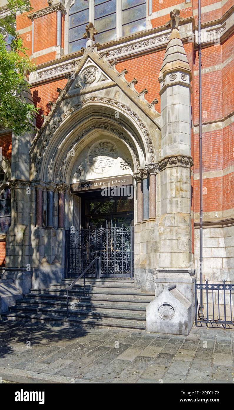 Greenwich Village Landmark: Jefferson Market Branch of the NY Public ...