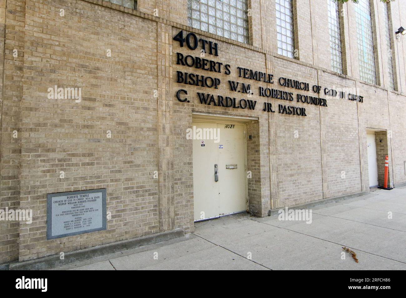 Roberts Temple Church of God in Christ where the site of Emmett TillÕs ...